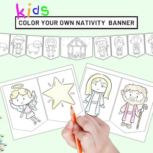 Christmas Craft for Kids, A Fun Christmas Craft Nativity Coloring ...