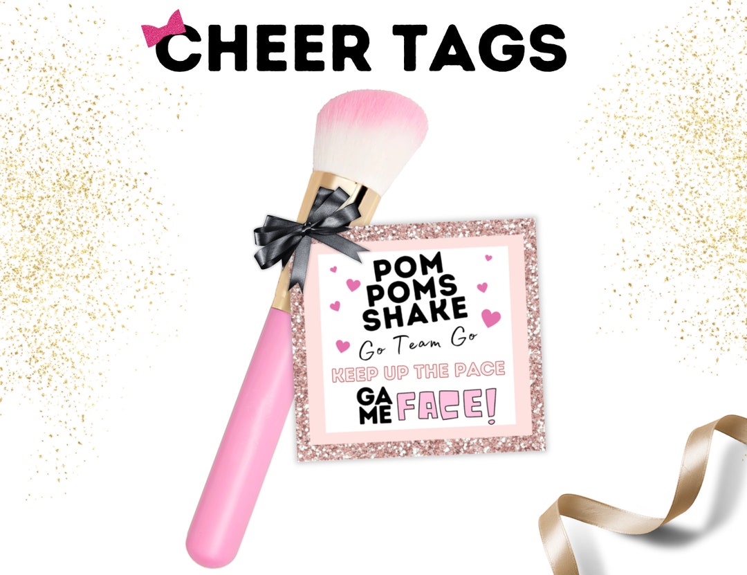 Cheerleader Makeup Gift Tags Cheer Survival Kit, Cheerleader Favor Game ...