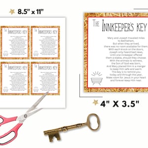 The Innkeeper's Key, Innkeepers Key Ornament Card and Tag, Let Him in ...