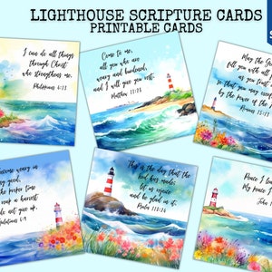 Prayer Board Cards Bible Verse Lighthouse Prayer Boards Printable ...