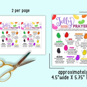 Jelly Bean Prayer Tags, Jelly Bean Poem Printables, Kids Easter Treat ...