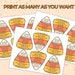 Candy Corn Trinity Tag Christian Halloween Treat Tag for Goody Bag ...