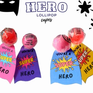 Not All Heros Wear Capes, Printable Lollipop Cape for Superheroes - Etsy