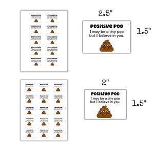 Positive Poo Signs for Crochet Poo, Printable Positive Poo Cards ...