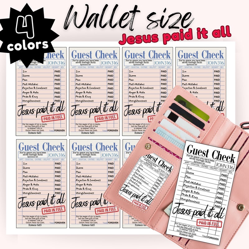 Jesus Paid It All - Etsy