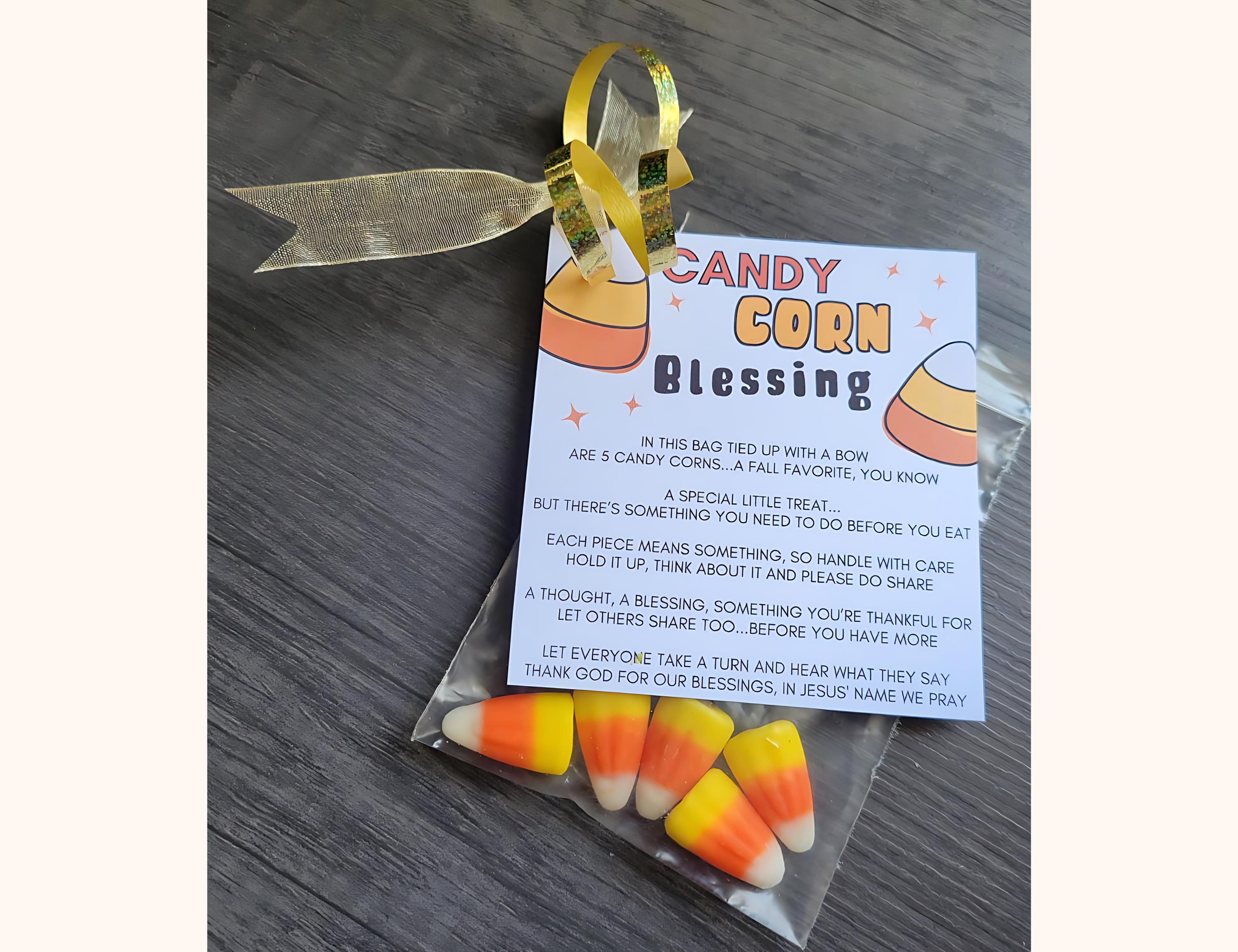 Candy Corn Blessing Tag, Candy Corn Gospel for Halloween, Candy Corn ...
