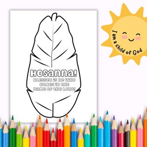 Palm Sunday Craft Activity for Kids Holy Week Activity, Palm Sunday ...