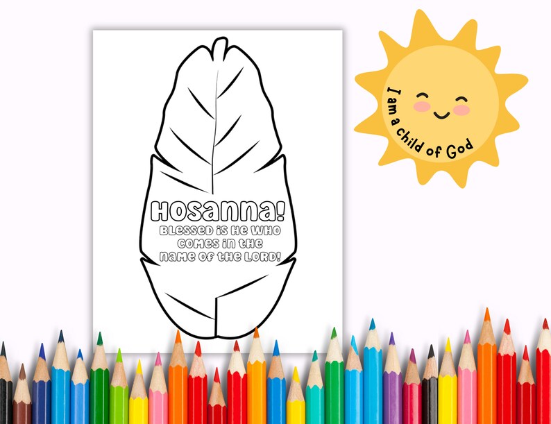 Palm Sunday Craft Activity for Kids Holy Week Activity, Palm Sunday ...