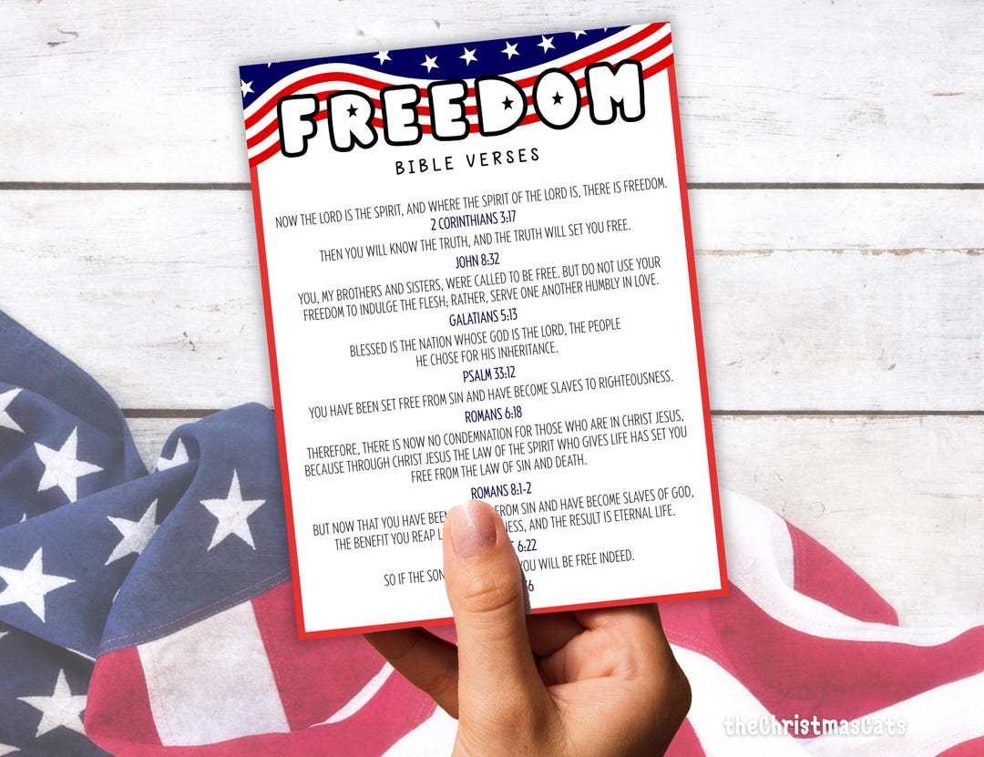 Freedom Prayer Bible Verse Cards, Freedom Scripture Prayer Cards ...