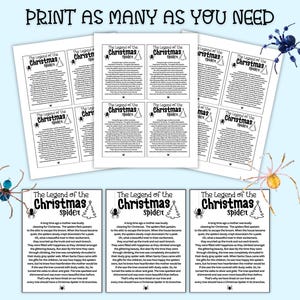 Christmas Spider Cards, the Legend of the Christmas Spider Display ...