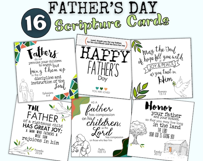 Father's Day Printable, Bible Verse Printable, I Love Dad, Best Dad ...