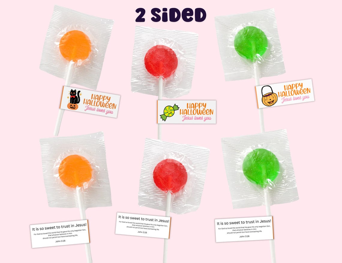 Christian Halloween Tags for Candy, Scripture Candy, Gospel Candy ...