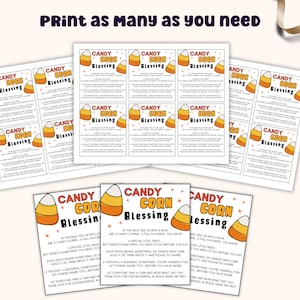 Candy Corn Blessing Tag, Candy Corn Gospel for Halloween, Candy Corn ...