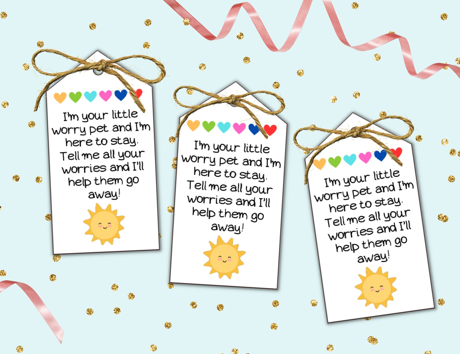 Worry Buddies Pet Tags & Worry Pet Cards for Crochet Pets, Loom Pets ...