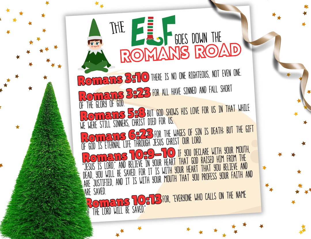 Romans Road Salvation Tract for Christmas Gospel Tracts, Plan of ...