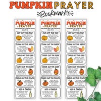 Pumpkin Prayer Printable & Pumpkin Gospel Plan of Salvation, Kids ...