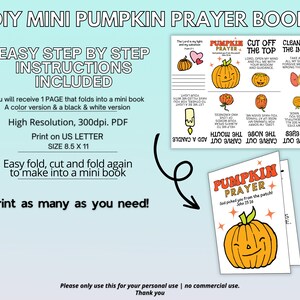 Pumpkin Prayer Christian Halloween Activity, Pumpkin Gospel, Halloween ...