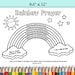 Rainbow Prayer, Rainbow Coloring Sheet, God's Promise to Never Flood ...