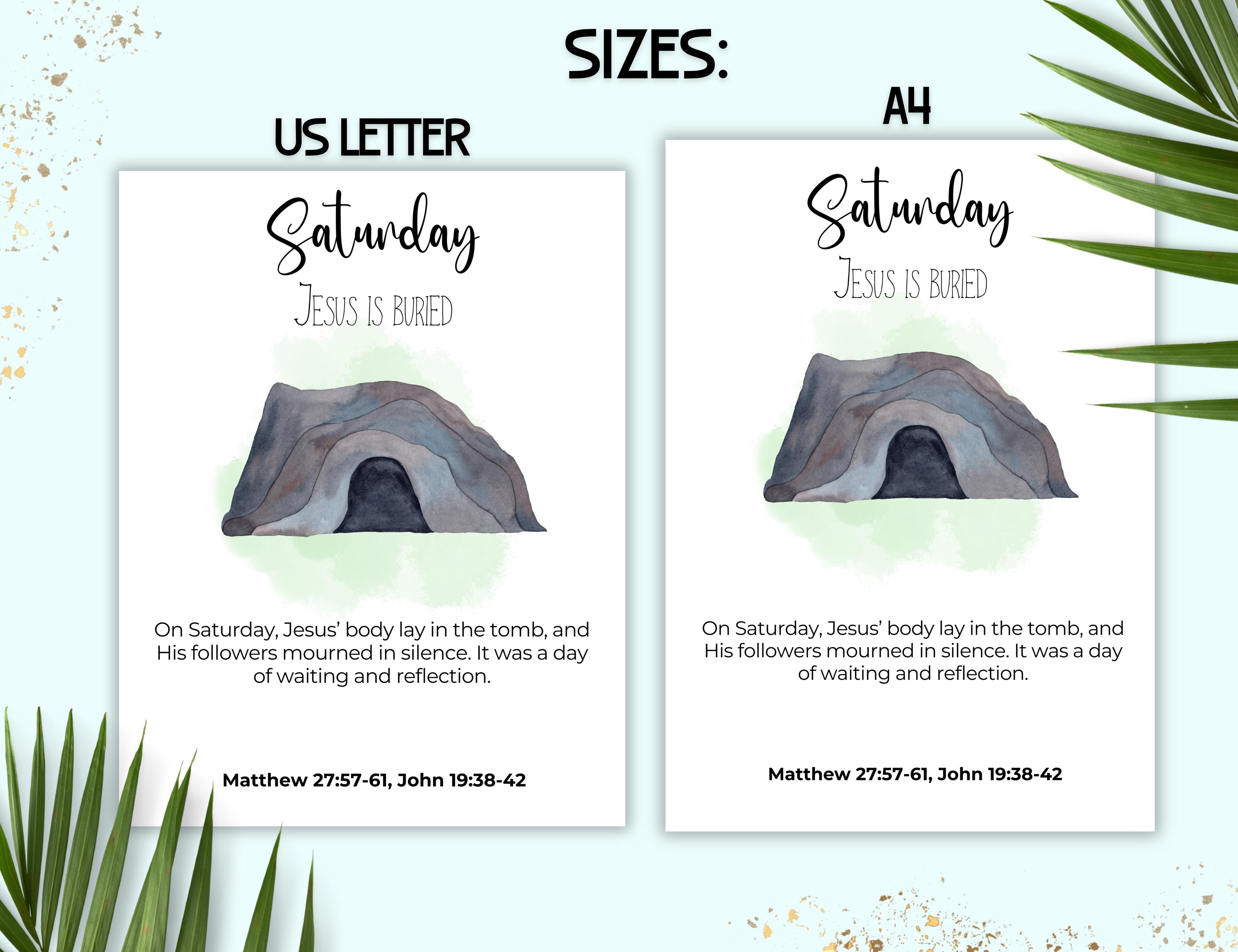 Holy Week Printable, Easter Story, Easter Advent Printable, Easter ...