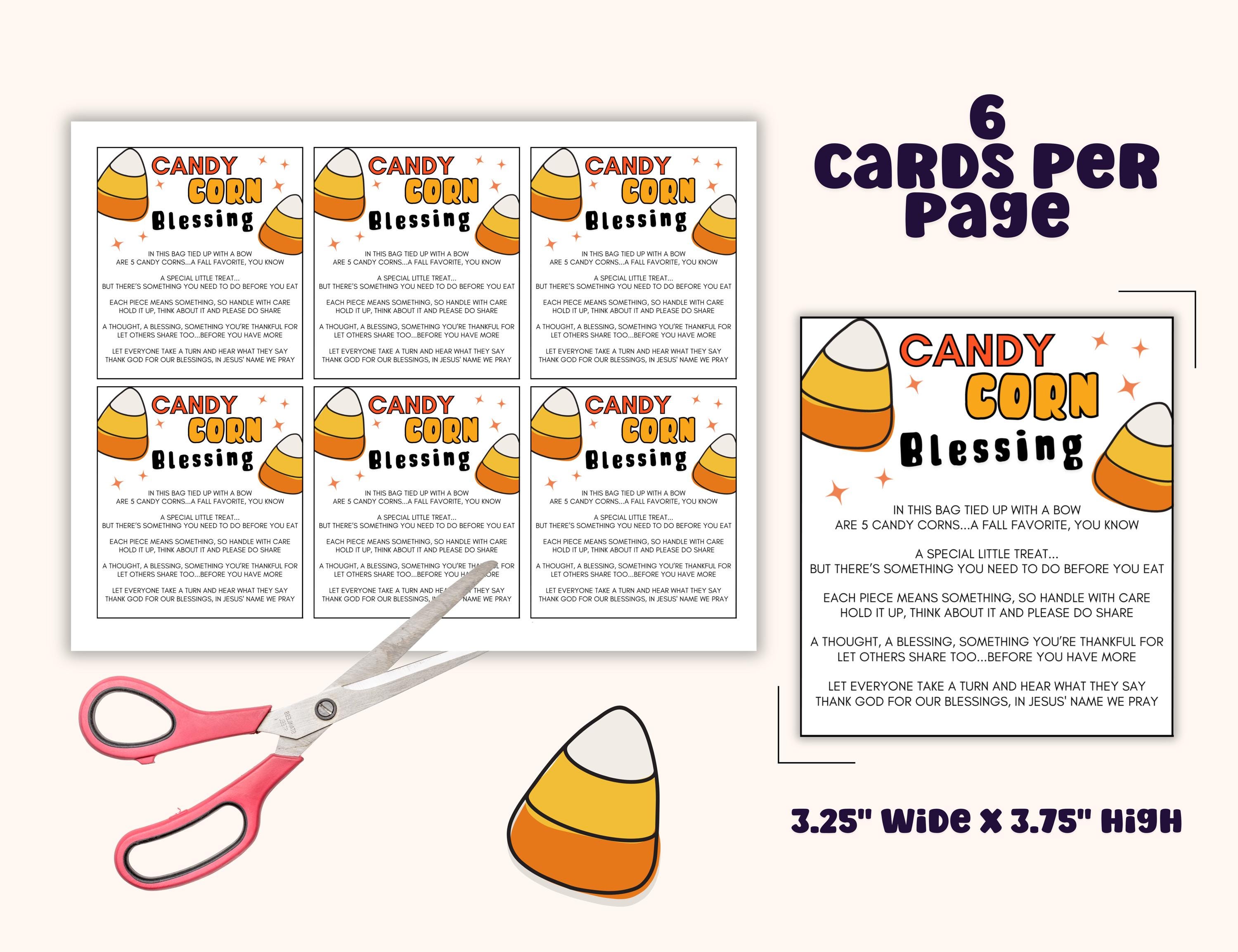 Candy Corn Blessing Tag, Candy Corn Gospel for Halloween, Candy Corn ...