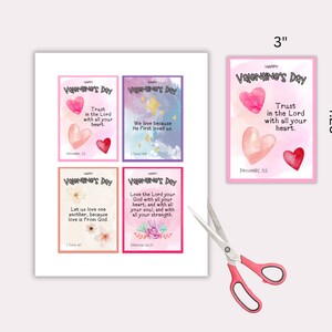Valentine's Day Bible Verse Cards, Christian Valentines Day Printable ...