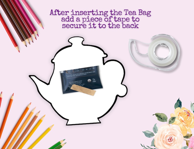 Printable Mother's Day Teapot Craft Kids Activity Tea Lover Gift for ...