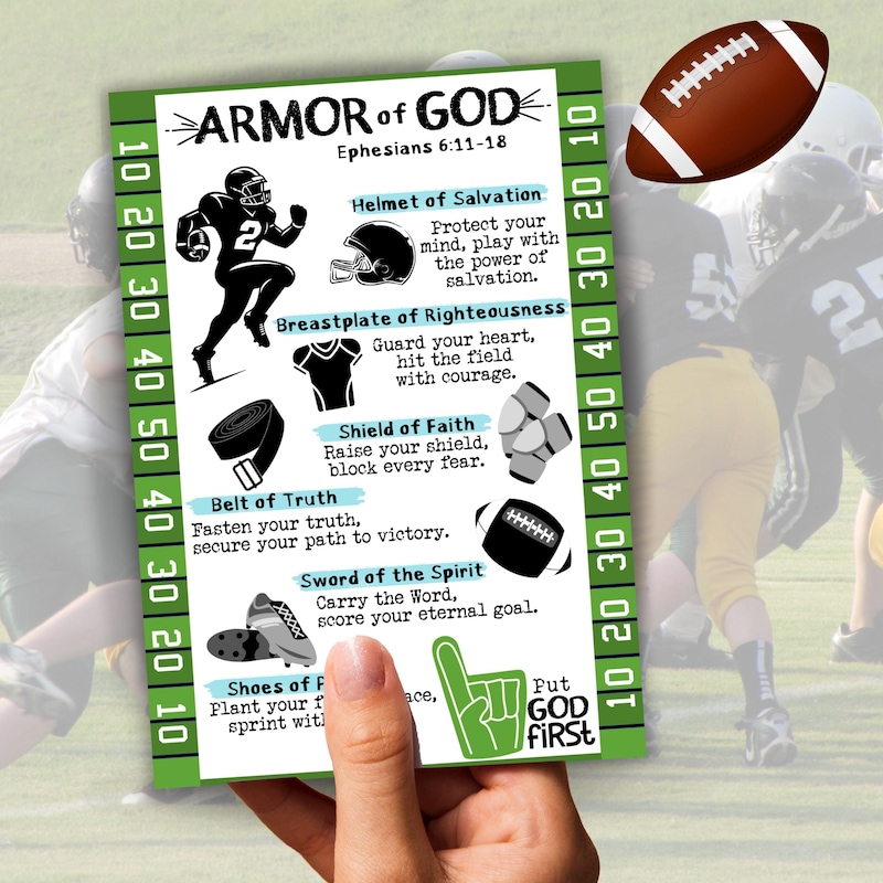 Christian Green Football - Etsy