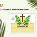 Palm Sunday Craft, Paper Crown Coloring Activity, Hosanna Palm Craft ...