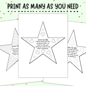 Christmas Bible Craft, Bible Verse Coloring Craft Sunday School, Jesus ...