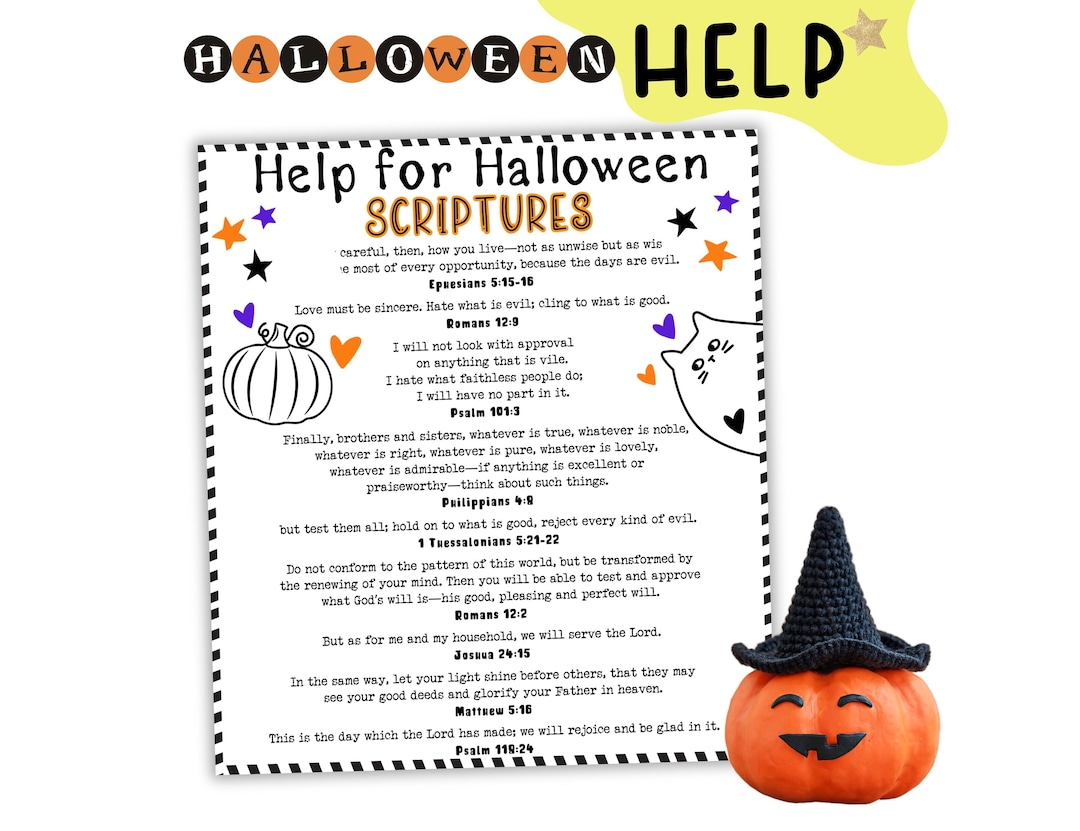 Christian Halloween Tags, Halloween Scripture, Halloween Gospel ...