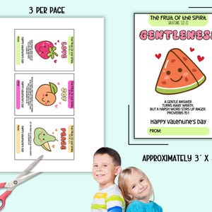 Fruit of the Spirit Valentine's Day Cards and Coloring Page, Christian ...