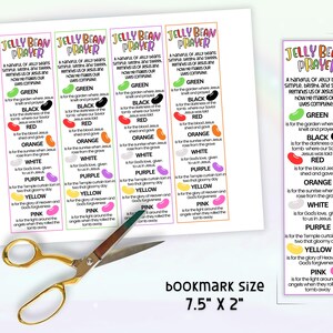Jelly Bean Prayer, Jelly Bean Poem Printables, Easter Bookmarks for ...