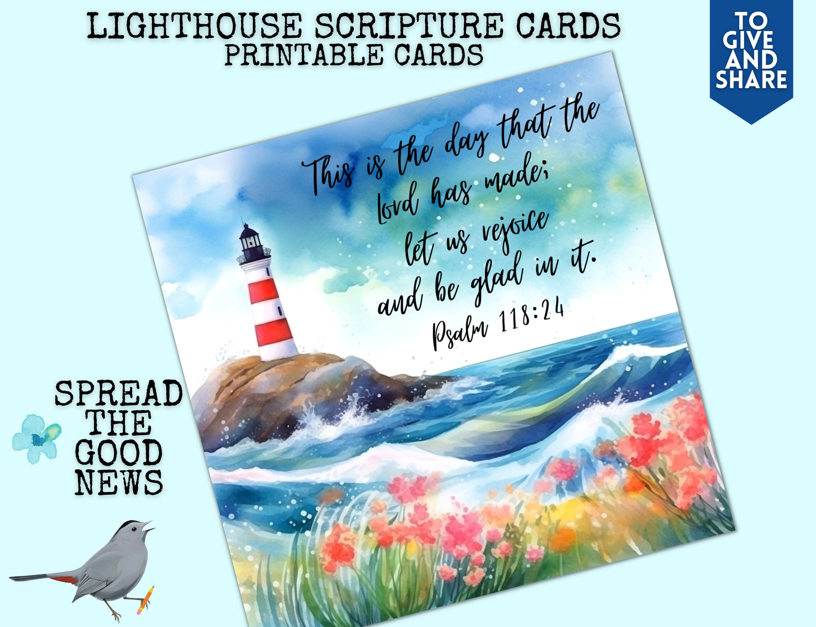 Prayer Board Cards Bible Verse Lighthouse Prayer Boards Printable ...