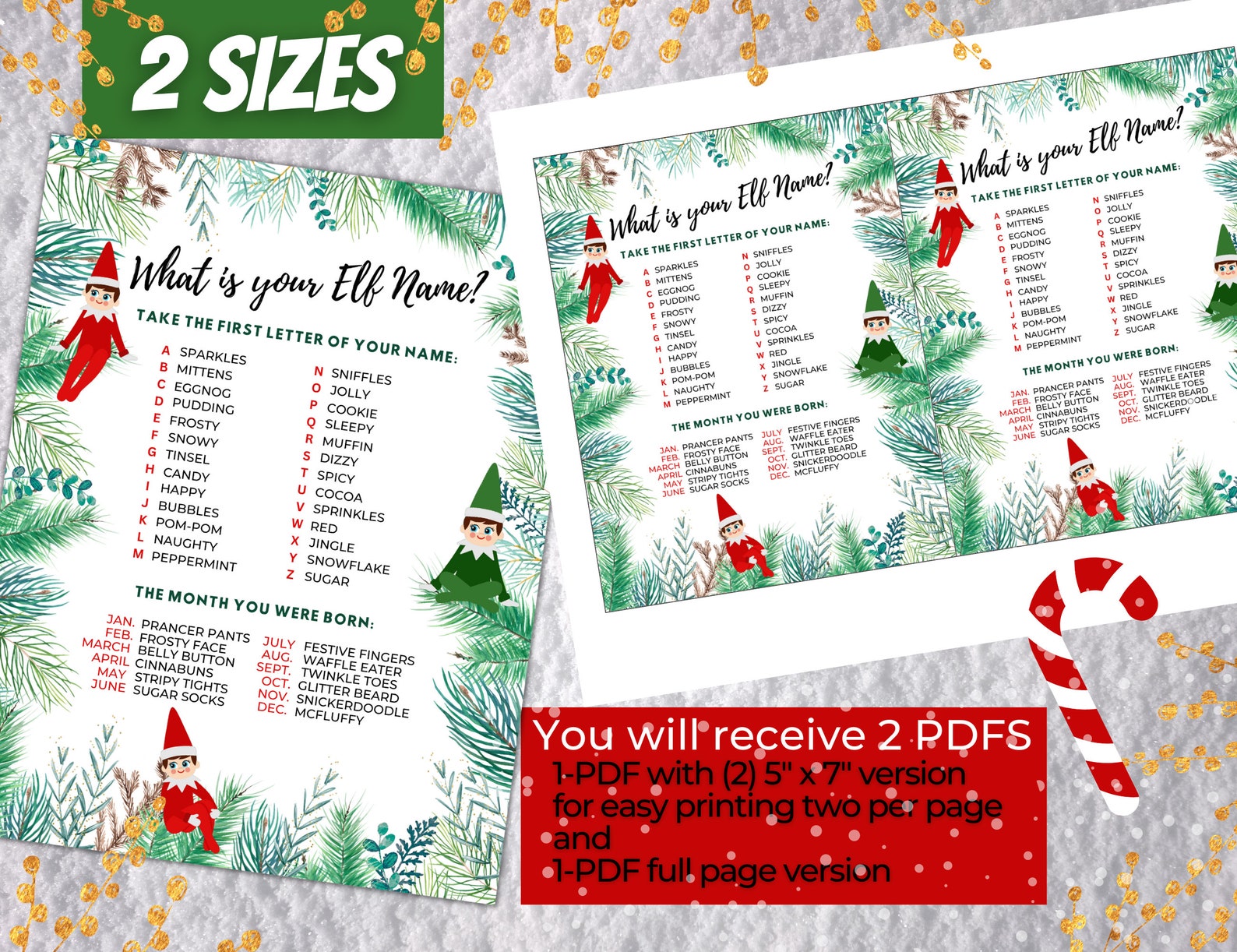 Elf Name Game Christmas What's Your Elf Name With Name - Etsy