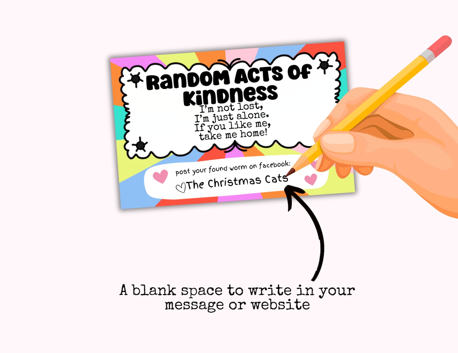 Random Acts of Kindness Cards, RAOK Tags for Crochet Animals, Bag Cards ...