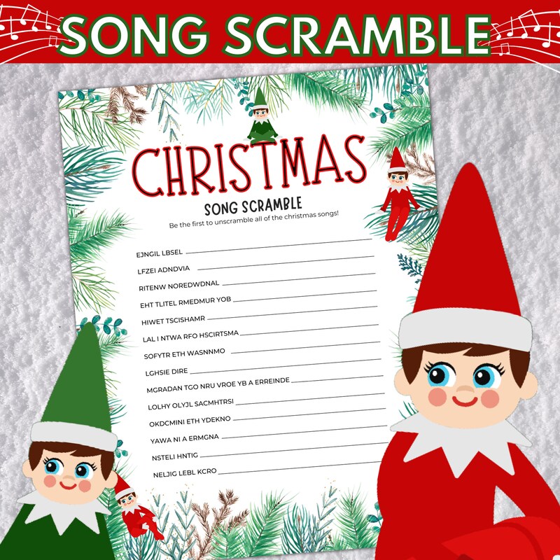 Christmas Song Game - Etsy