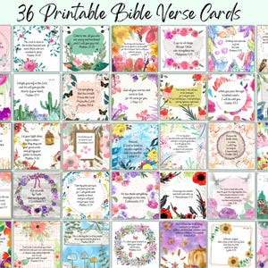 Bible Verse Scripture Cards, Printable Scripture Cards, Christian Gifts ...