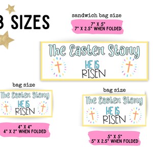 The Easter Story Snack Mix Bag Toppers, the Easter Story Treat Bag ...