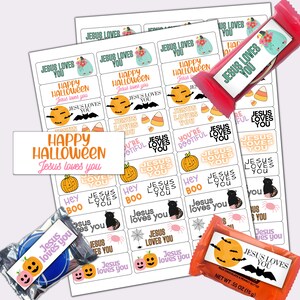 Christian Halloween, Printable Stickers Labels for Candy, Christian ...