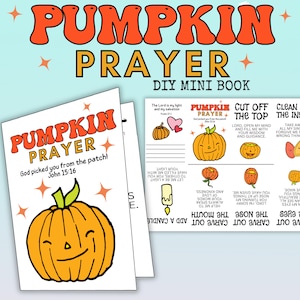 Pumpkin Prayer Christian Halloween Activity, Pumpkin Gospel, Halloween ...