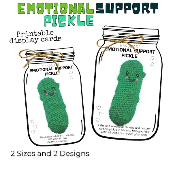 Emotional Support Pickle - Etsy