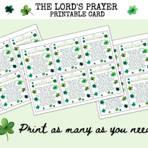 The Lord's Prayer - St. Patrick's Day, St. Patrick's Day Bible Verse ...