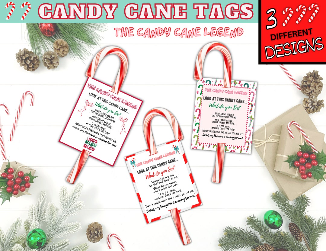 Candy Cane Story, Candy Cane Tags, the Story of the Candy Cane, the ...