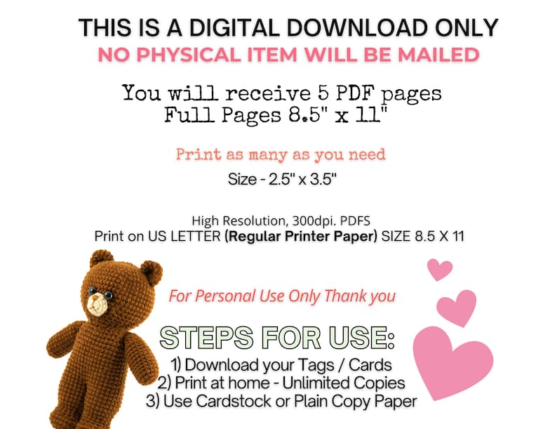 Pocket Hug Cards, Pocket Hug Tags Printable Pocket Hug Token Cards ...