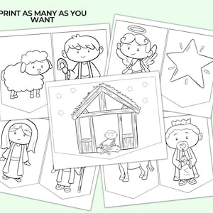 Christmas Craft for Kids, A Fun Christmas Craft Nativity Coloring ...