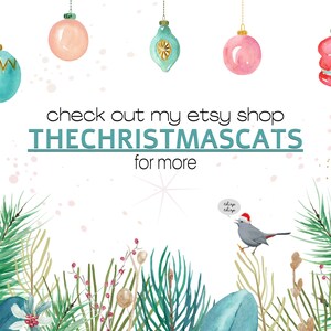 Meowy Christmas Gift Tags, Printable Cat Gift Tags for Christmas, Cat ...