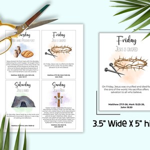 Holy Week Cards, Easter Story Cards, Easter Advent Printable, Easter ...