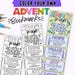 Advent Coloring Bookmarks, Advent Bookmarks. Christmas Coloring ...