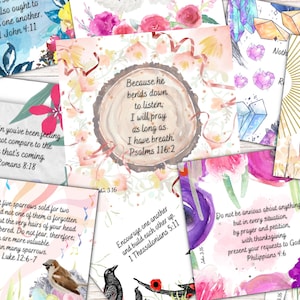 Bible Verse Scripture Cards, Printable Scripture Cards, Christian Gifts ...