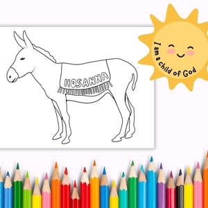 Palm Sunday Craft Activity for Kids, Holy Week Activity Palm Sunday ...